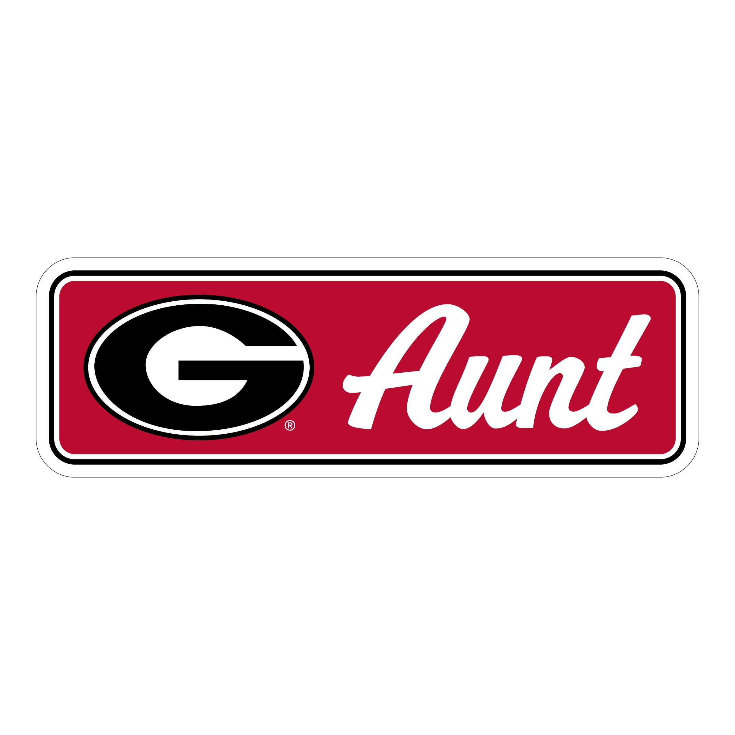 Georgia Bulldogs Proud Aunt Die Cut Decal Officially Licensed ...