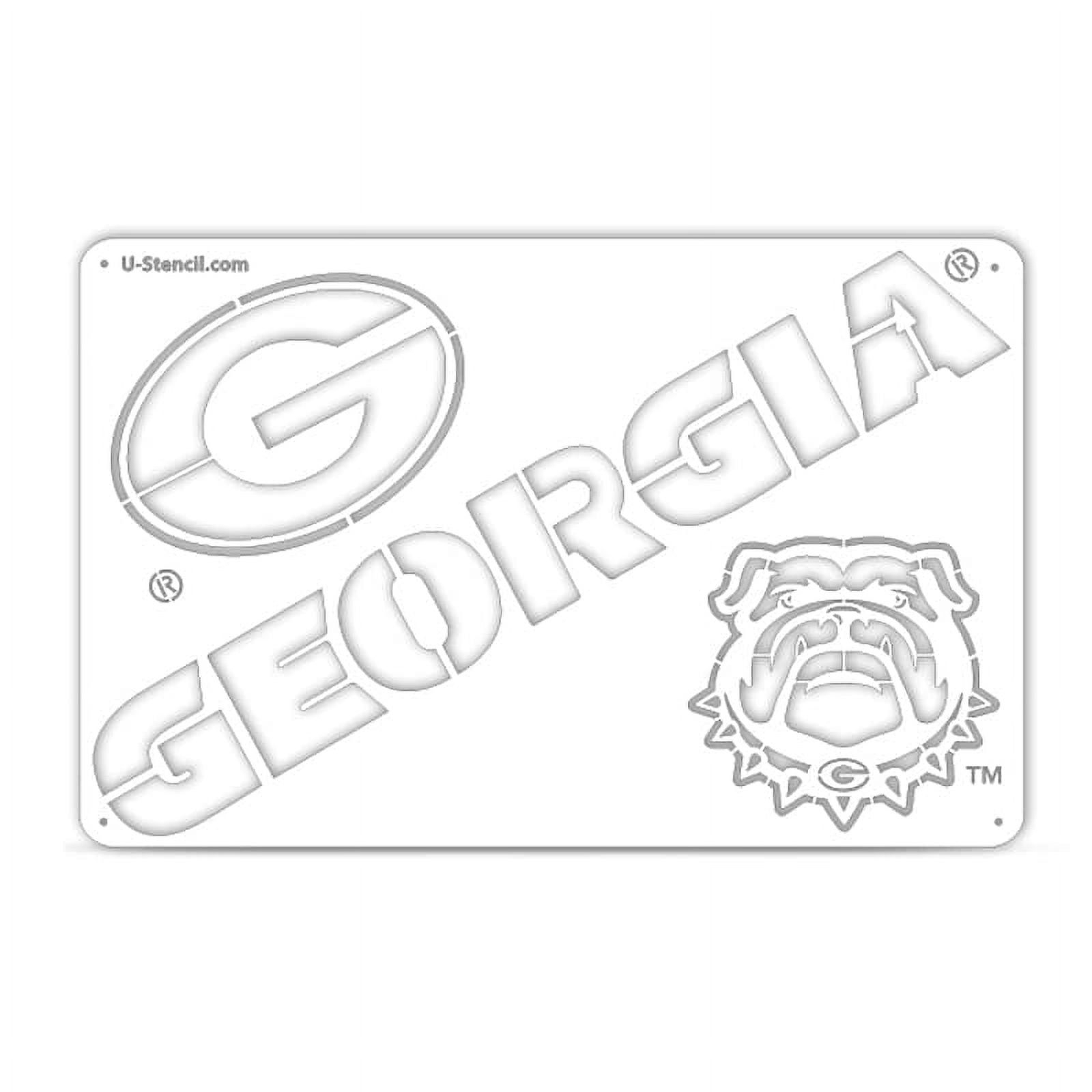Georgia Bulldogs Wordmark Tailgater Stencil - Walmart.com