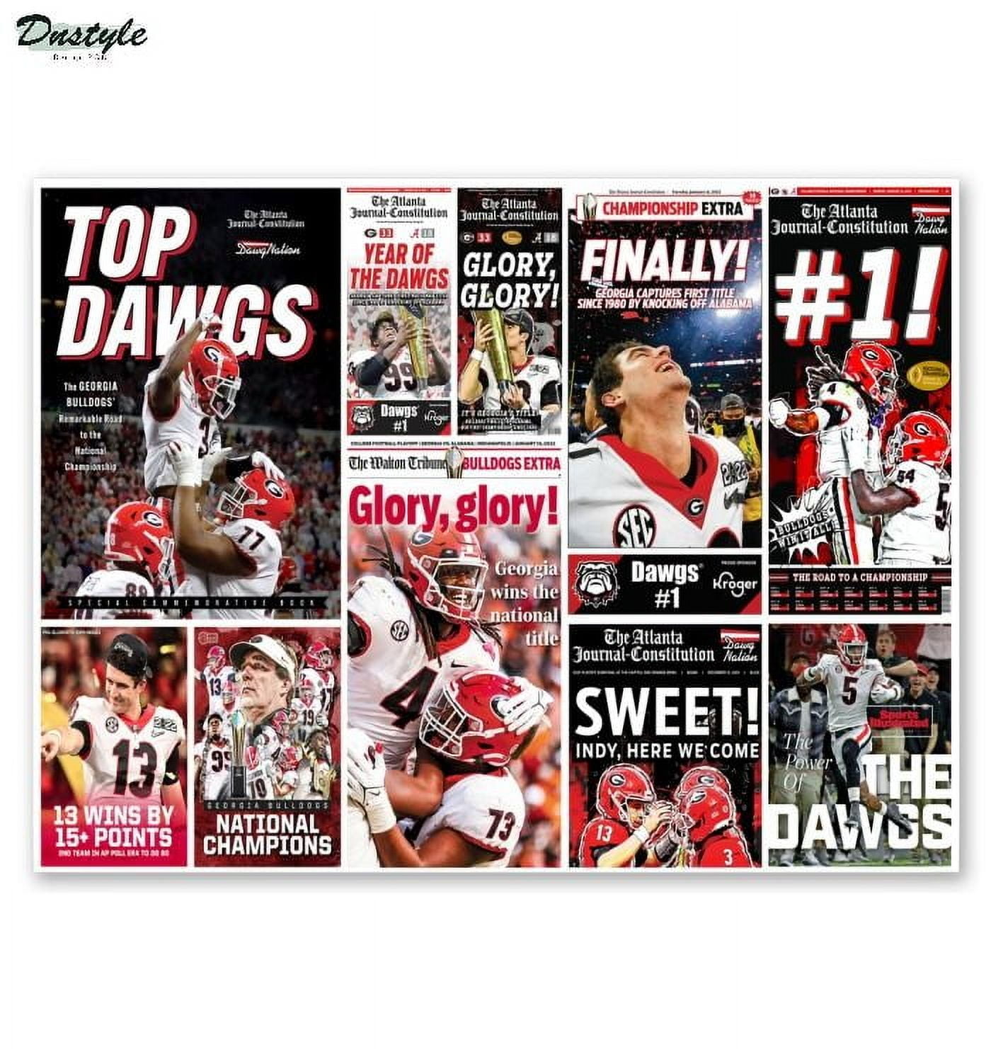 Georgia Bulldogs football celebration uga champions poster - Dnstyles ...