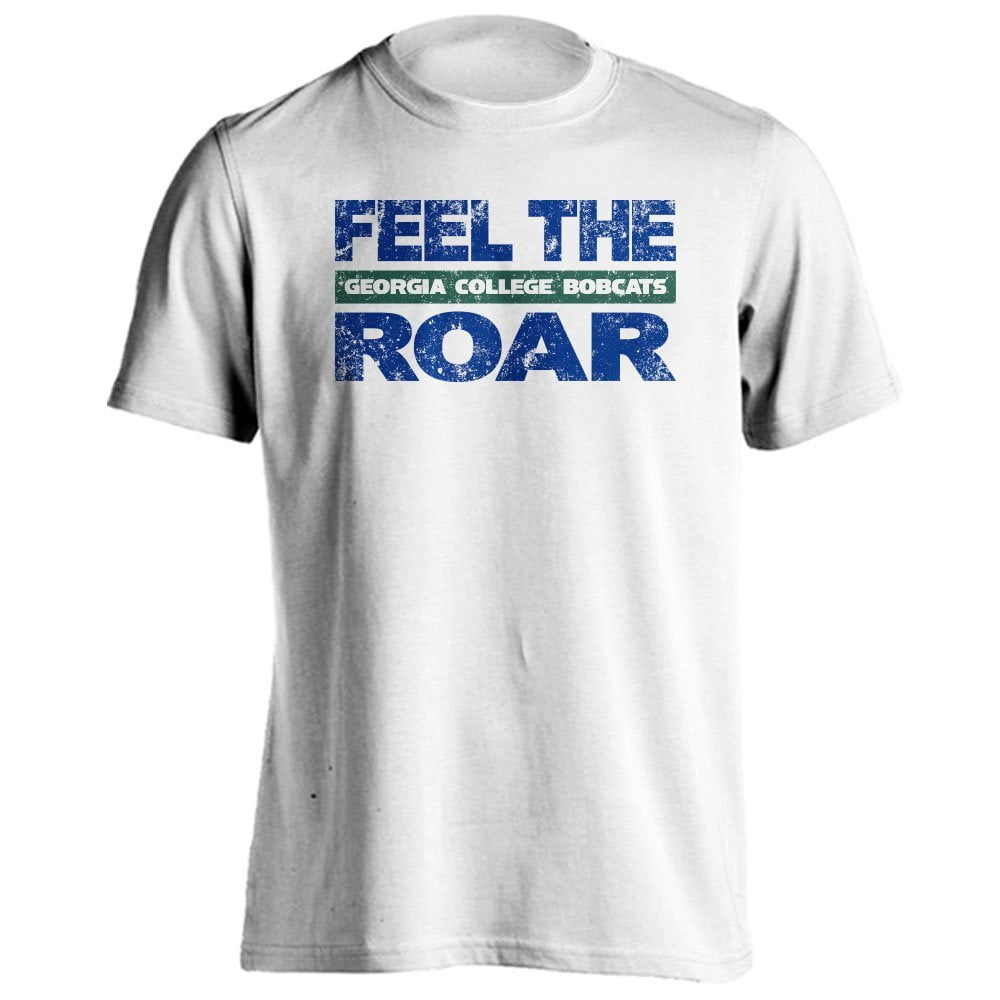 Georgia College Bobcats GCSU Feel The Roar Adult Short Sleeve T-Shirt ...
