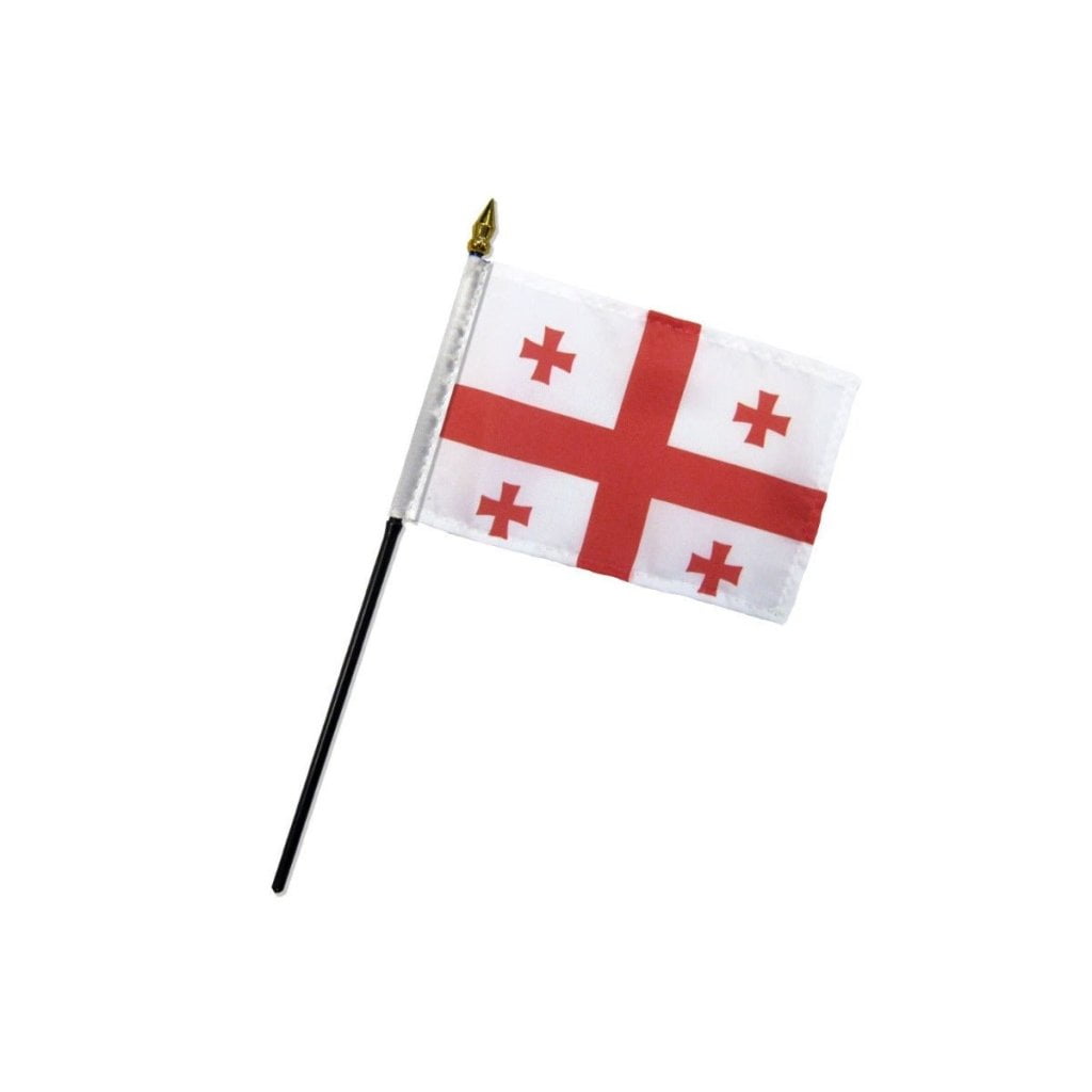 Georgia Country 4x6in Stick Flag - Walmart Business Supplies