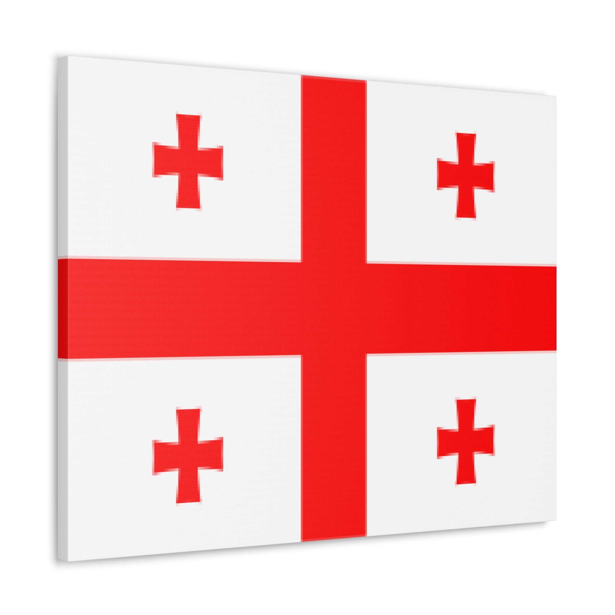 Georgia Country Flag Canvas Vibrant Wall Art Unframed Home Decor ...