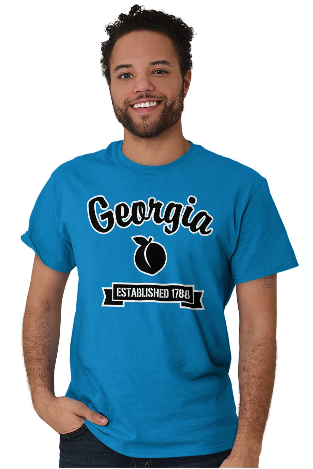 Men's Georgia Peach State Souvenir Graphic Tee by Brisco Brands ...