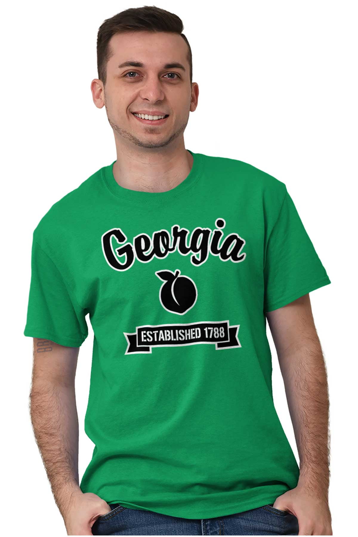 Georgia Cute Peach State Souvenir Unisex Plus Size Graphic Tee Brisco ...