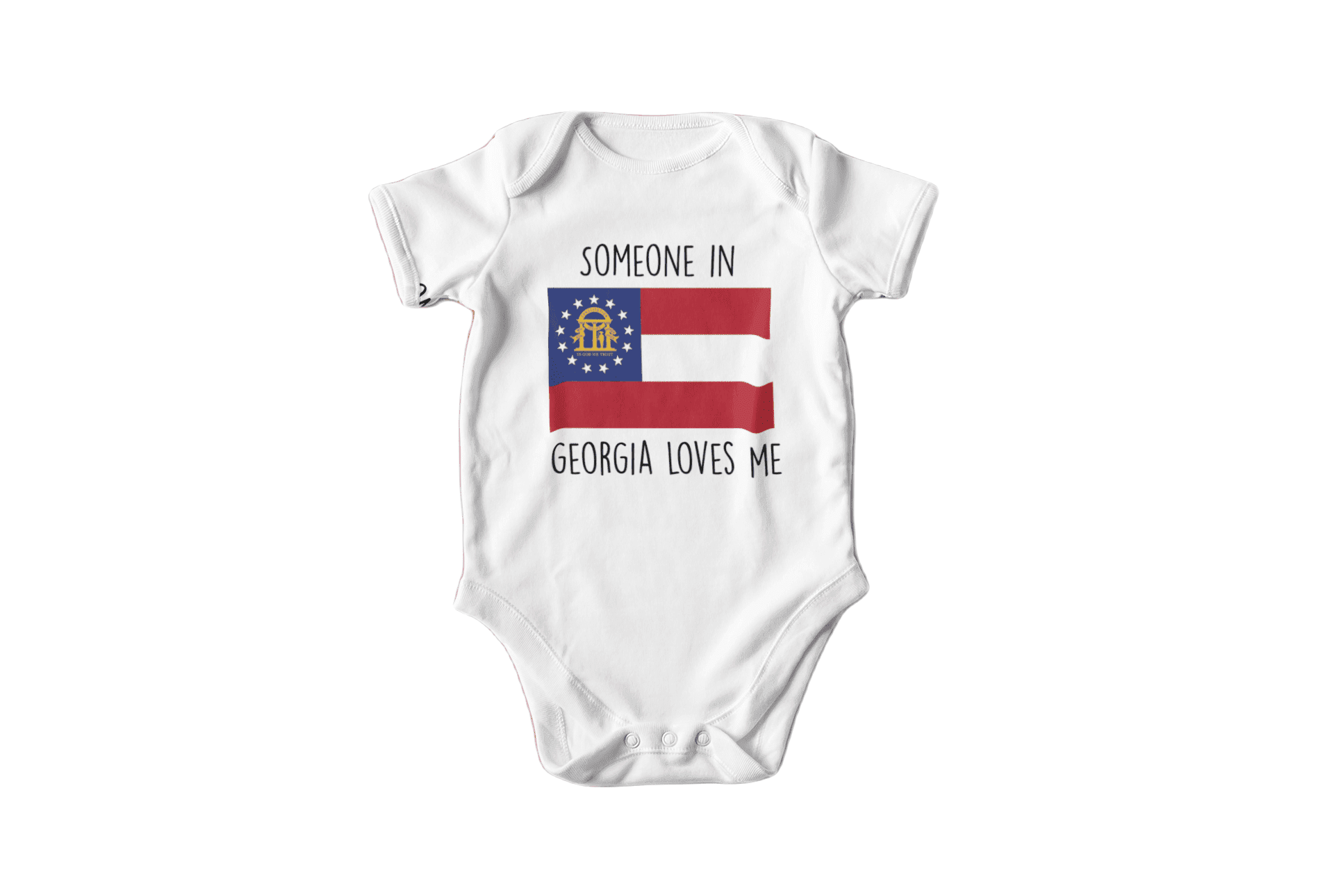Georgia Flag Love - Baby Boy Girl Clothes Infant Bodysuit Funny Cute ...