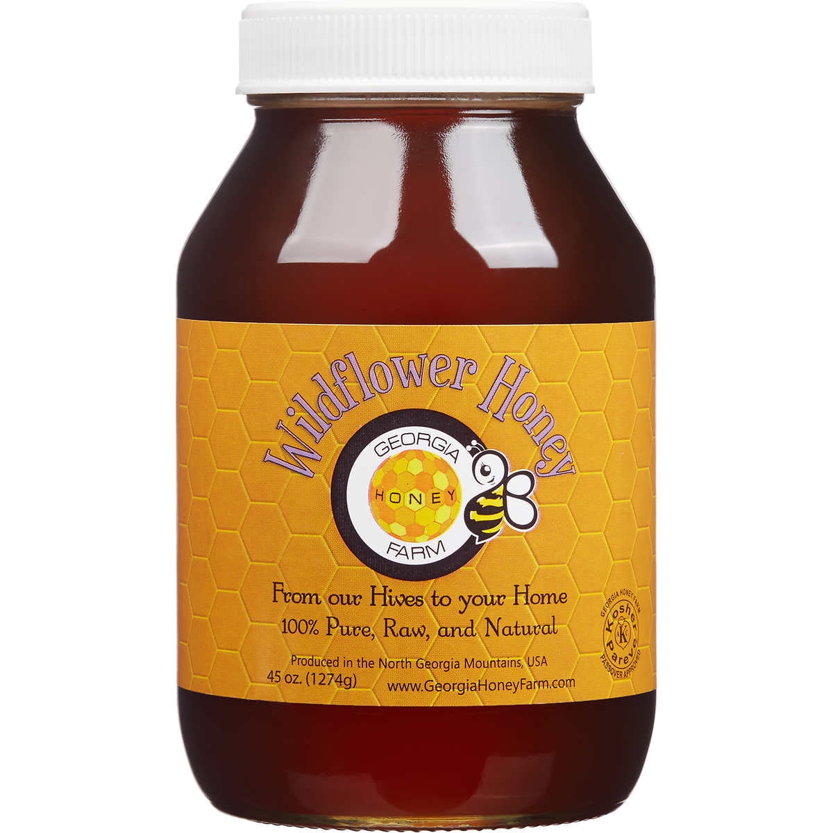 Georgia Honey Farm Real Wildflower Honey, 100% Pure, Raw & Unfiltered ...