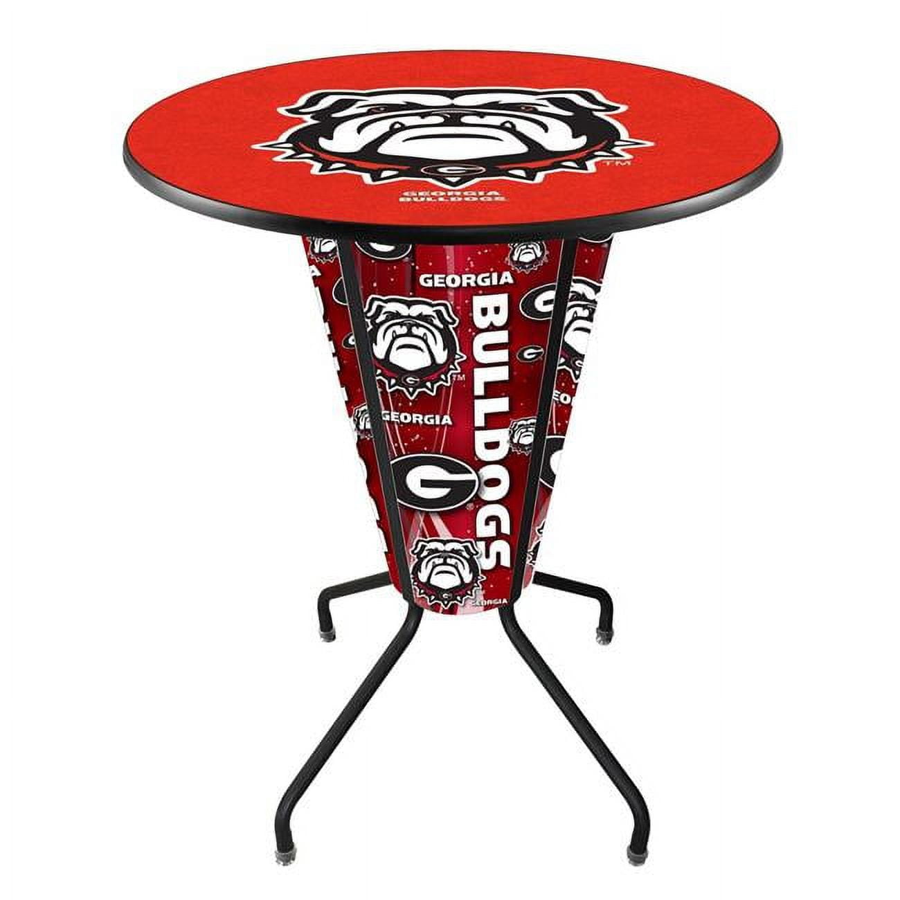 Georgia Lighted Pub Table with Bulldogs Logo - D1 - Walmart.com