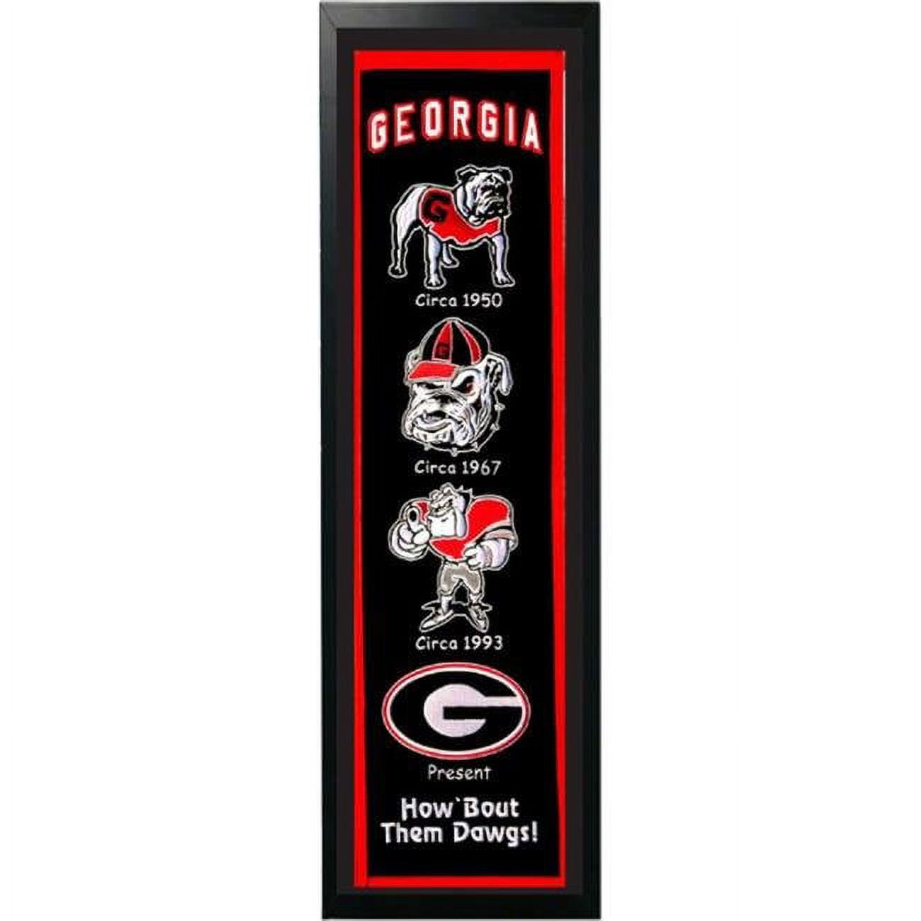 Georgia Logo History Felt Banner 14 x 37 - Walmart.com