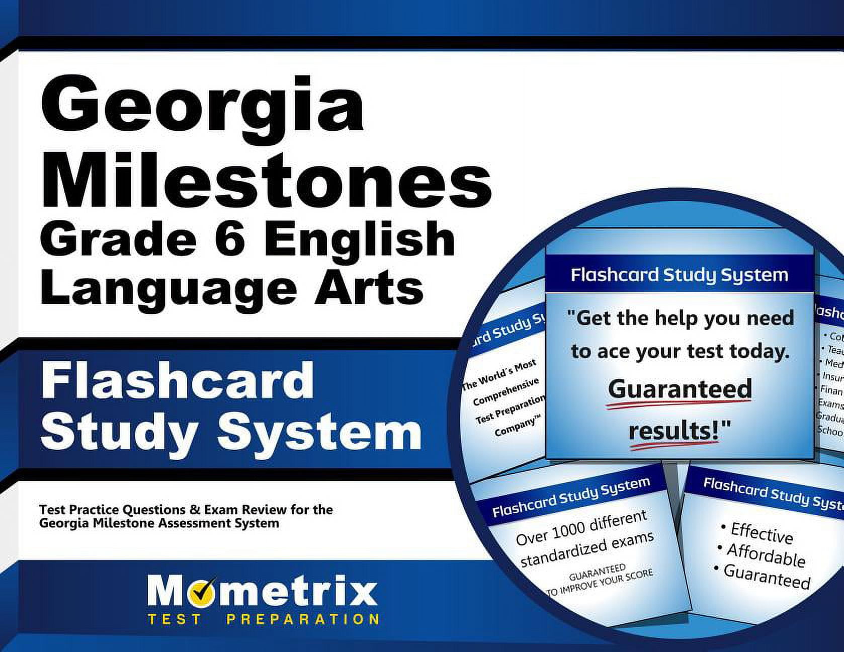 Georgia Milestones Grade 6 English Language Arts Flashcard Study System ...
