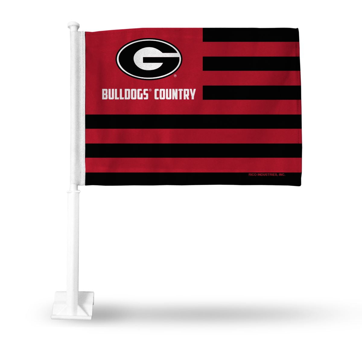 Georgia NCAA Bulldogs Country 14x19 Double Sided Window Mount Car Flag ...