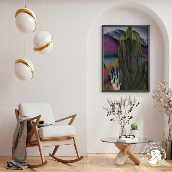 Georgia Oâ€™Keeffe Poster, Lake George With White Birch Trees Art Print ...