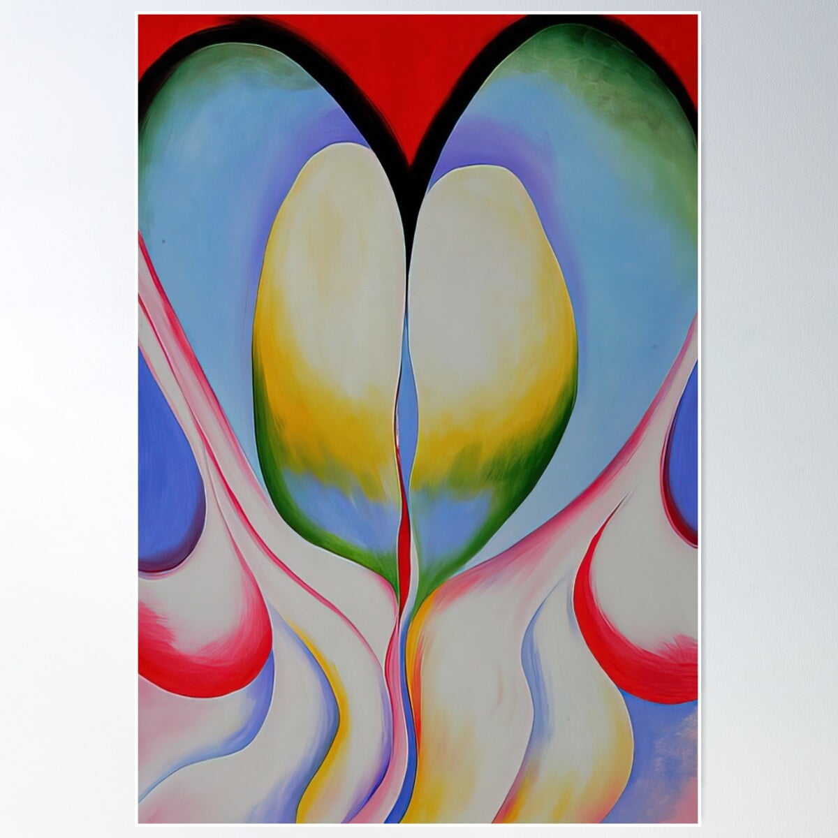 Georgia Okeeffe Series 1, No. 8 Poster Wall Art, Modern Wall Decor For ...