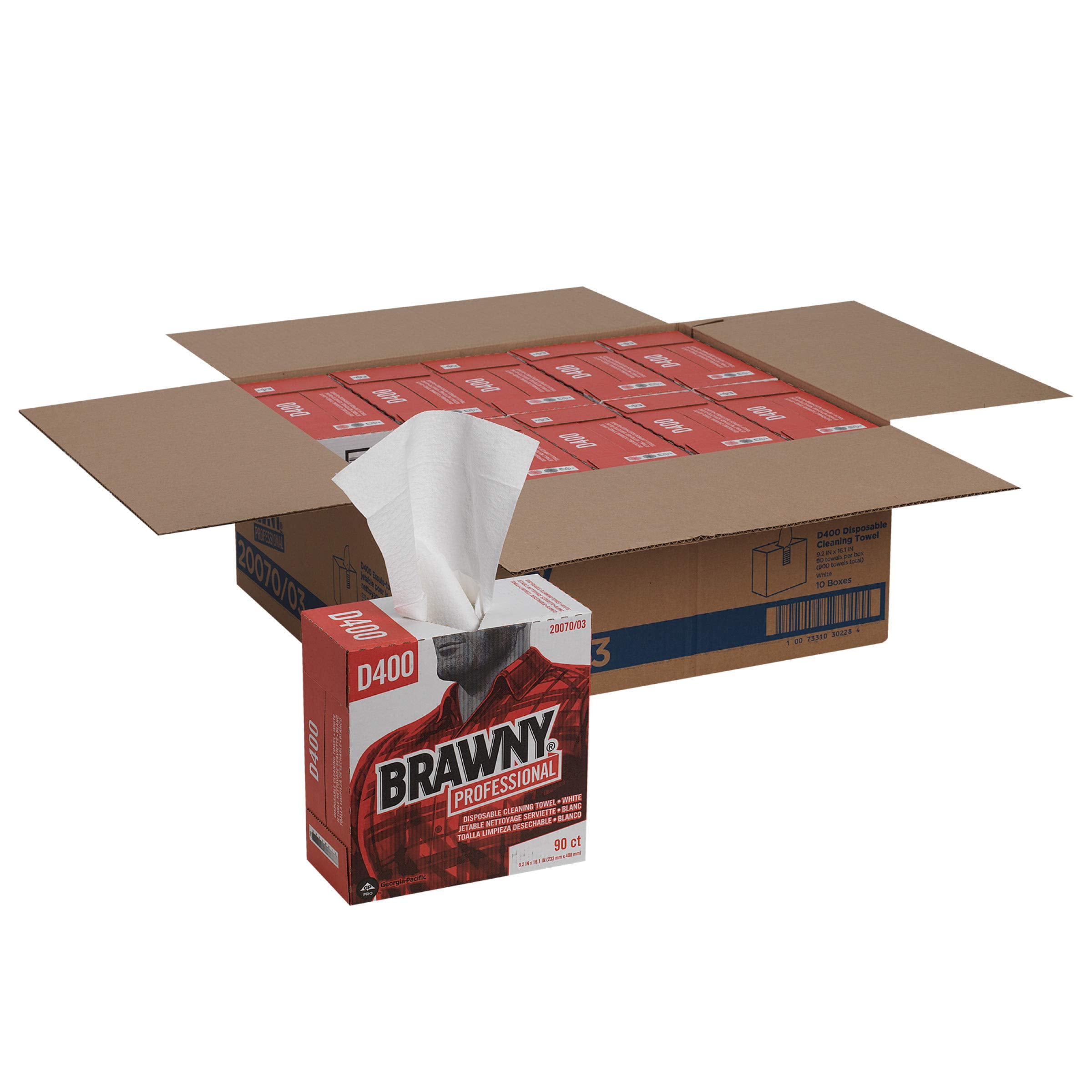 Georgia-Pacific Brawny Professional D400 Disposable Cleaning Towel ...