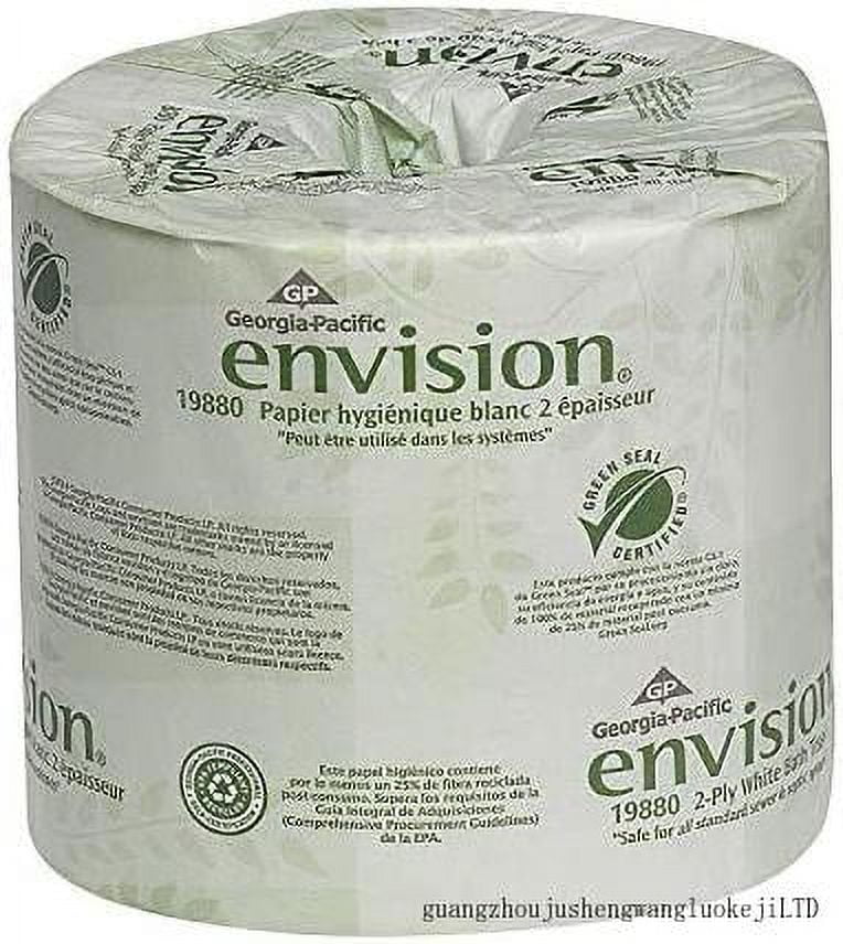 Georgia Pacific Envision 2-Ply Embossed Toilet Paper, 19880/01, 550 ...