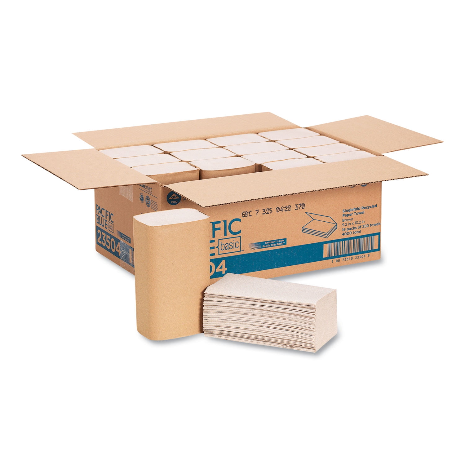 Georgia-Pacific PRO S-Fold Paper Towels, Brown, 250/Pack, 16 PK/CT, 9. ...