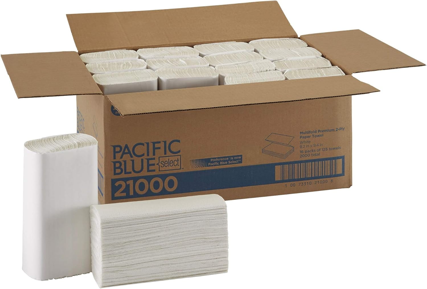Georgia-Pacific Pacific Blue Premium Multifold Towel White, 21000 ...