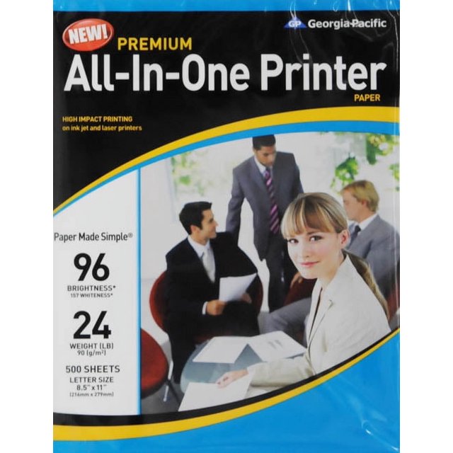 Georgia-Pacific Premium Inkjet & Laser Paper, 8.5" x 11", 500 sheets ...