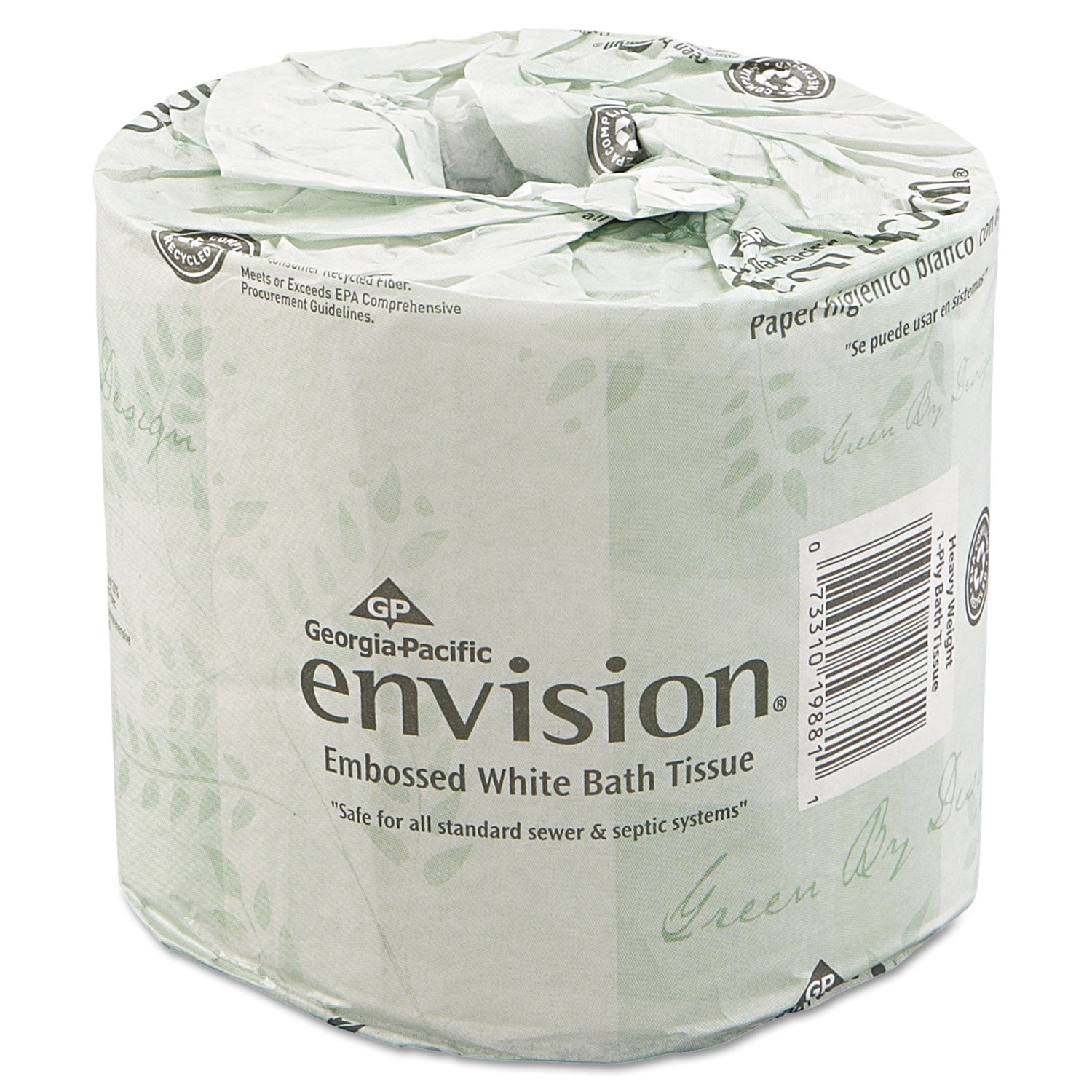 Georgia Pacific 2-Ply Commercial Toilet Paper, Septic Safe, White (550 ...