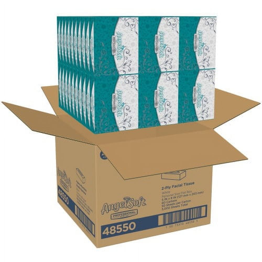 Georgia Pacific Professional Facial Tissue, 2-Ply, White, 50 Sheets/Box ...