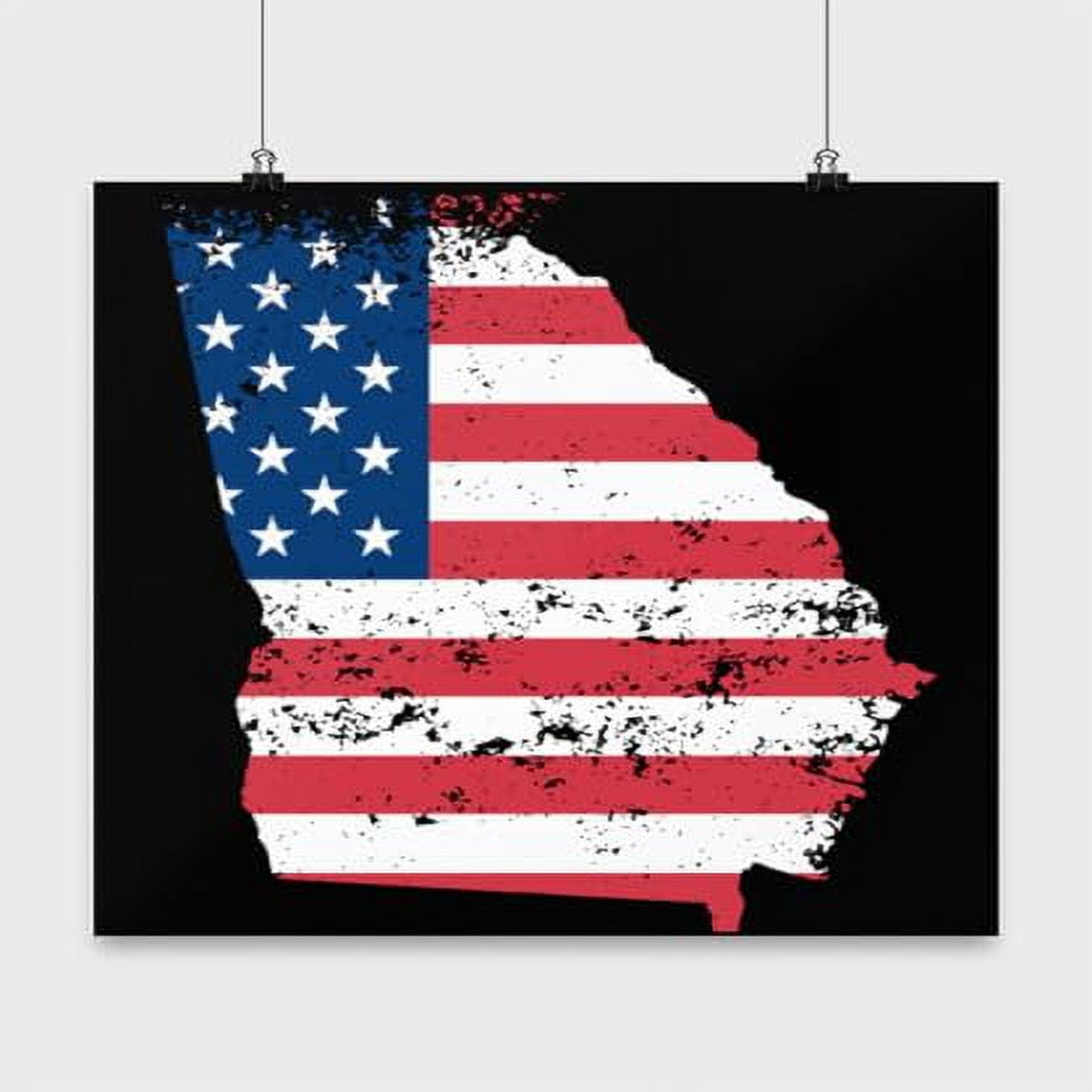 Georgia Poster, Peach State Map Wall Art, Inspirational Gifts from ...