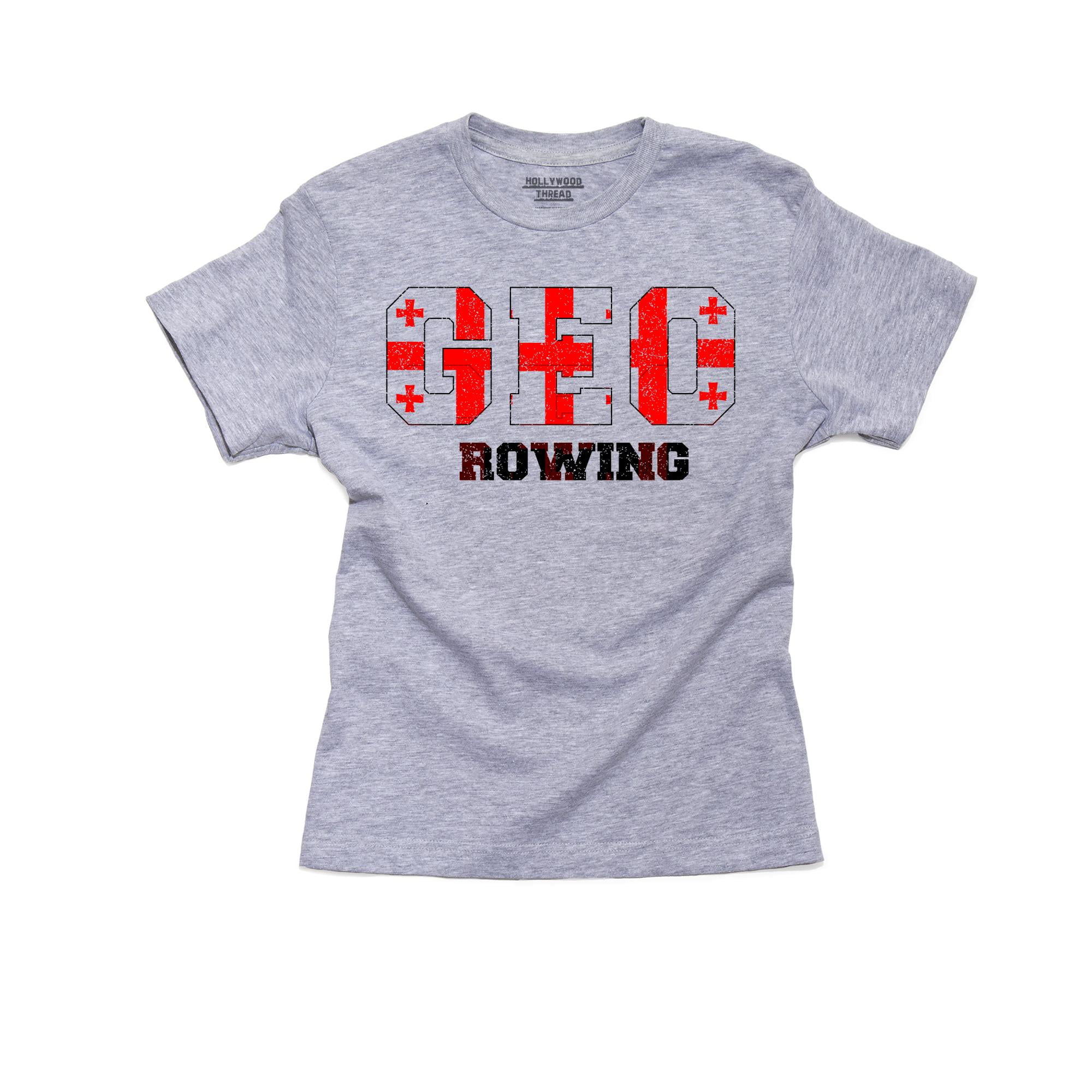 Georgia Rowing - Olympic Games - Rio - Flag Girl's Cotton Youth Grey T ...