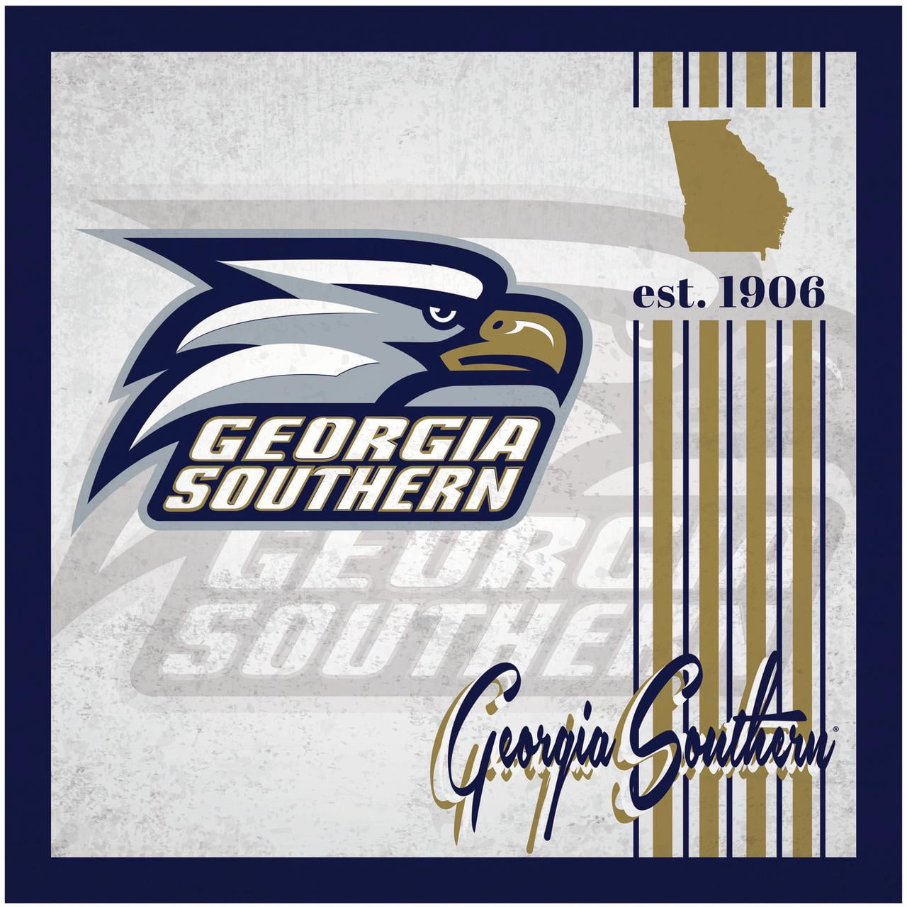Georgia Southern Eagles 10" x 10" Greatest Hits Team Sign - Walmart.com