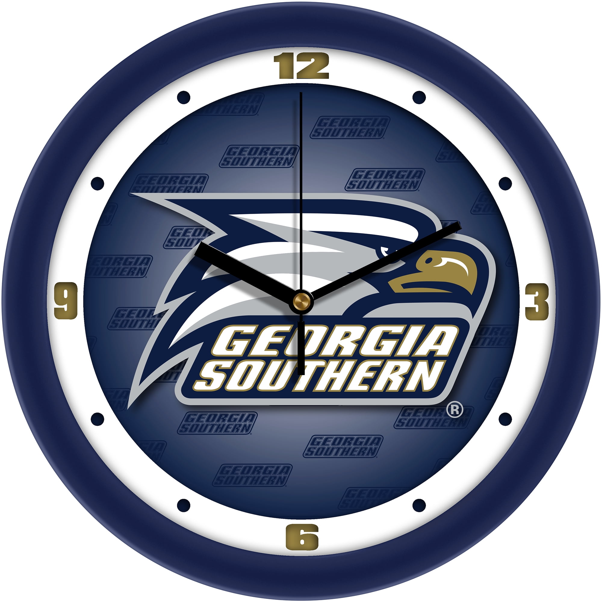 Georgia Southern Eagles 11.5'' Suntime Premium Glass Face Dimension ...