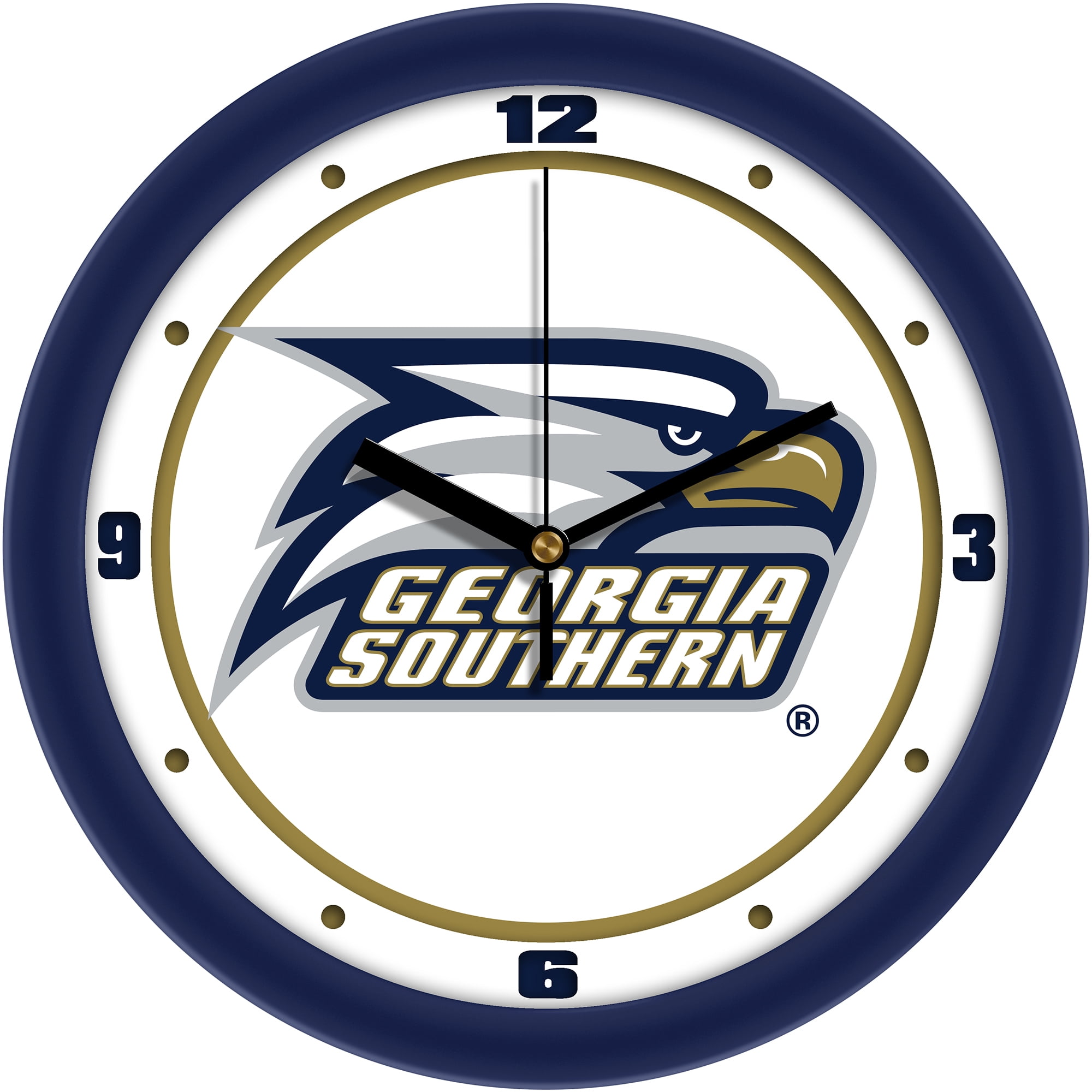 Georgia Southern Eagles 11.5'' Suntime Premium Glass Face Traditional ...