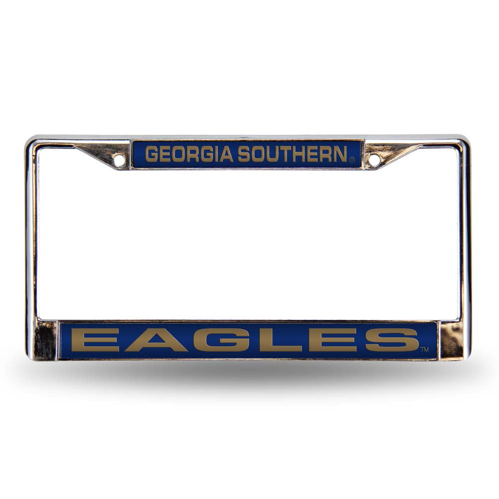 Georgia Southern NCAA Eagles Chrome Metal License Plate Frame Holder ...