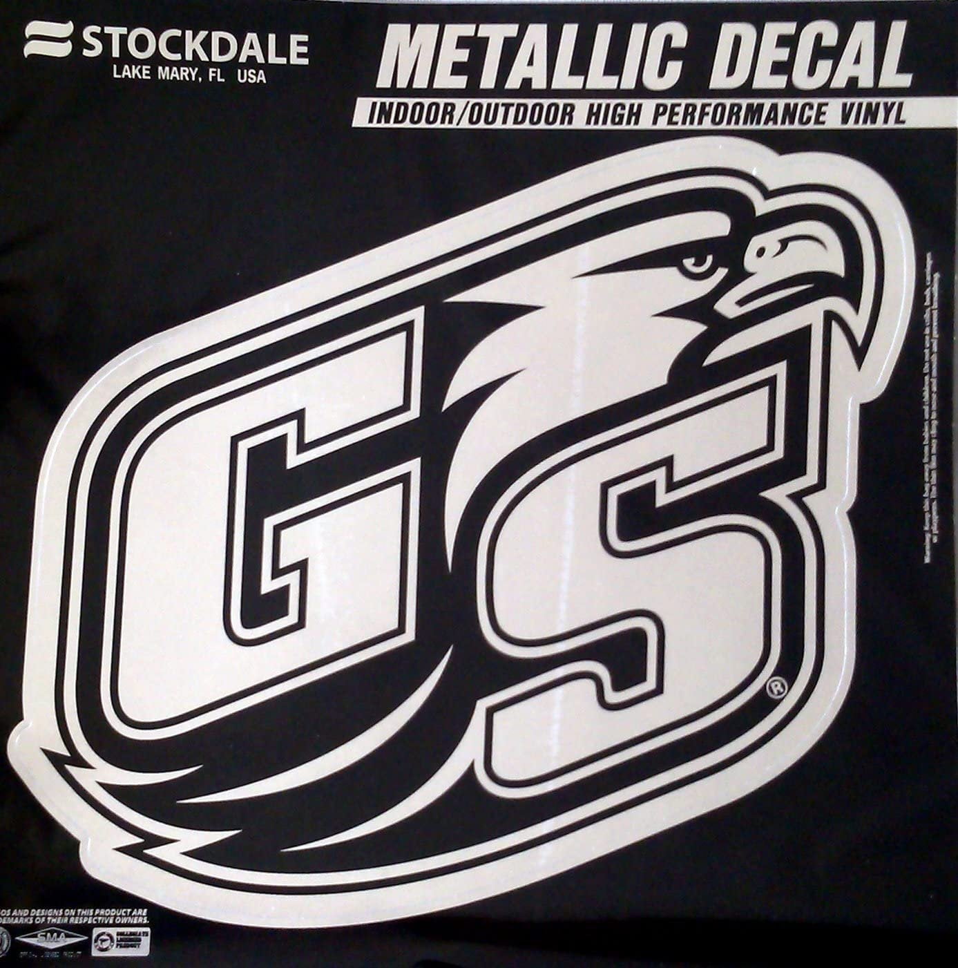 Georgia Southern University Eagles 12 Inch Decal Sticker, Metallic ...