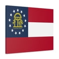 Georgia State Flag Canvas Vibrant Wall Art Unframed Home Decor ...