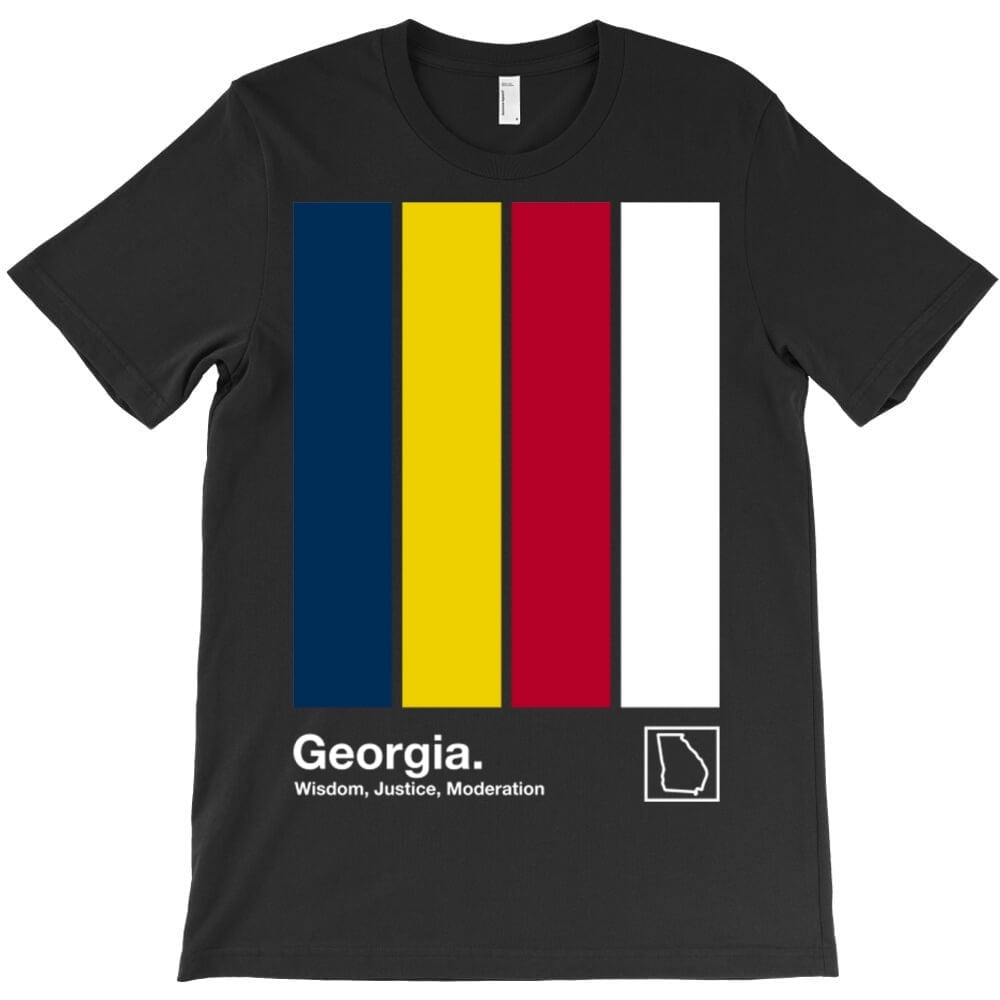 Georgia State Flag Funny Original Minimalist Artwork Holiday Graphic H35366 Unisex T-Shirt, Up ...