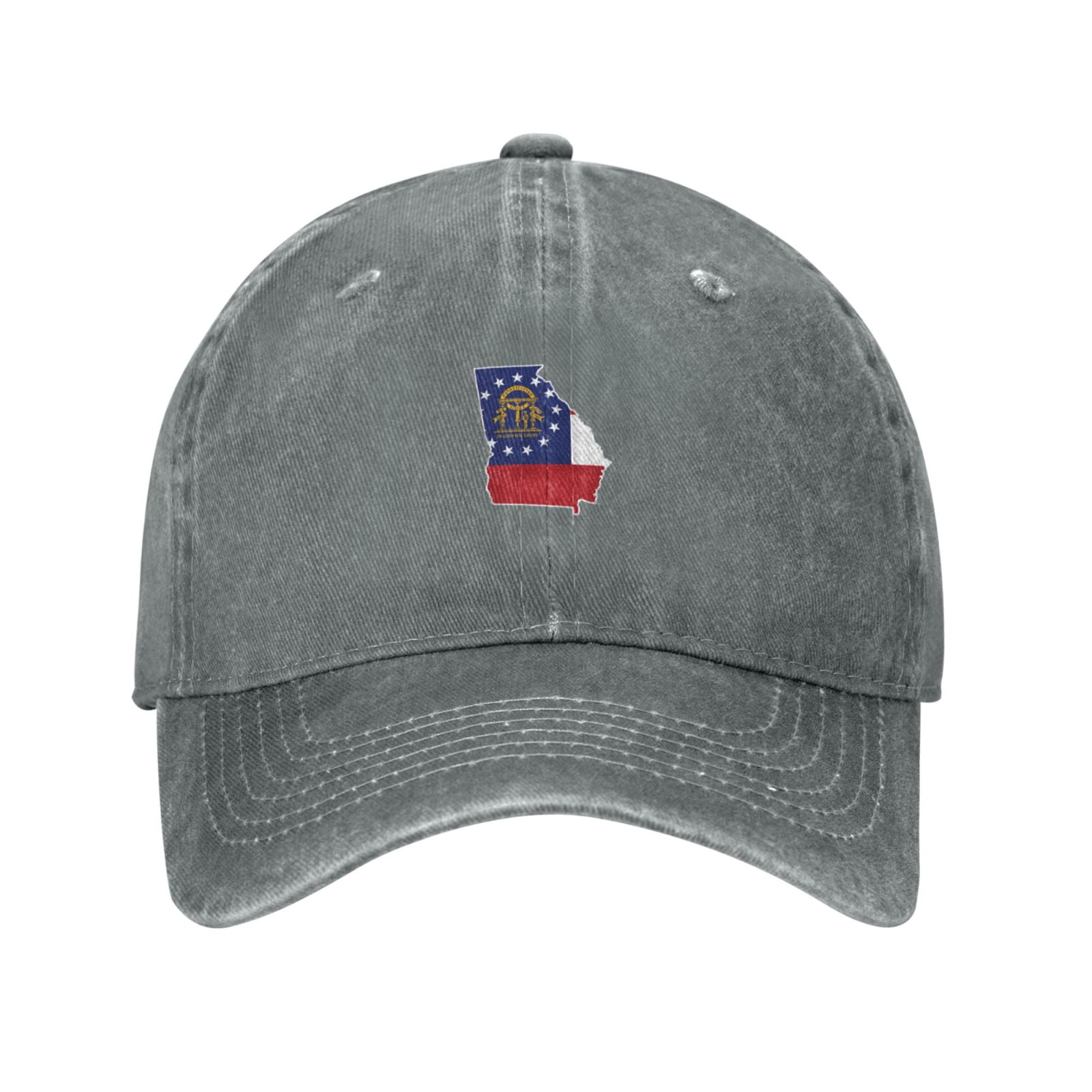 Georgia State Flag Unisex Denim Baseball Cap Adjustable Vintage Trucker ...