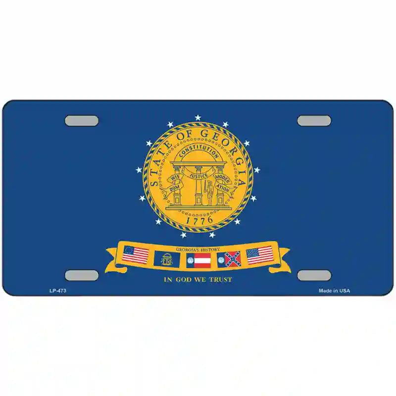 Georgia State Seal Metal Novelty License Plate 24" x 12" Large ...