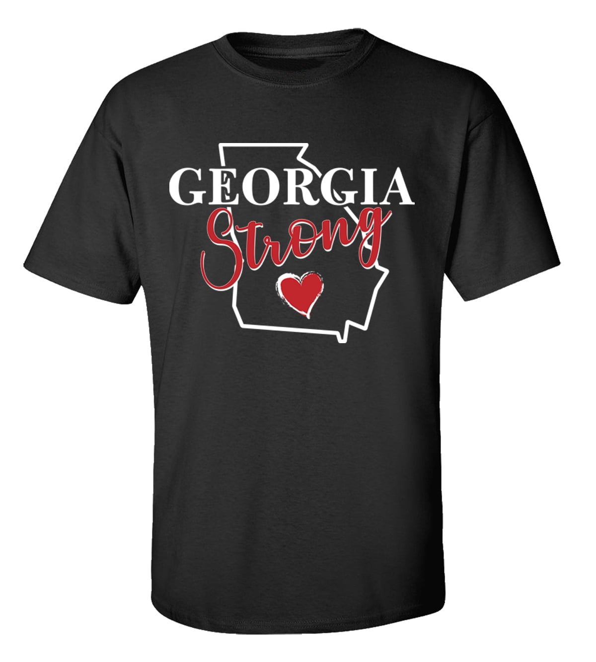 Georgia Strong Unisex Short Sleeve T-shirt-Black-small - Walmart.com