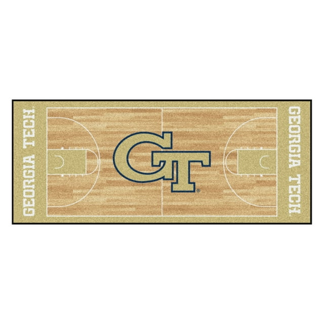 Georgia Tech Basketball Court Runner 30"x72" - Walmart.com