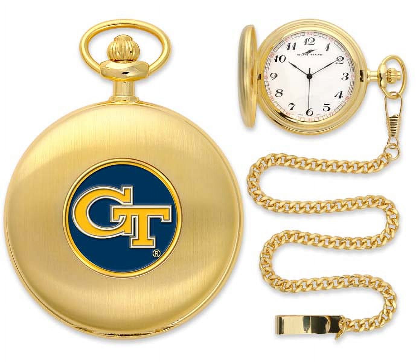 Georgia Tech Pocket Watch - Gold - Walmart.com