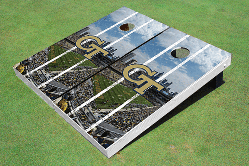 Georgia Tech Stadium Long Strip Themed Cornhole Boards - Walmart.com