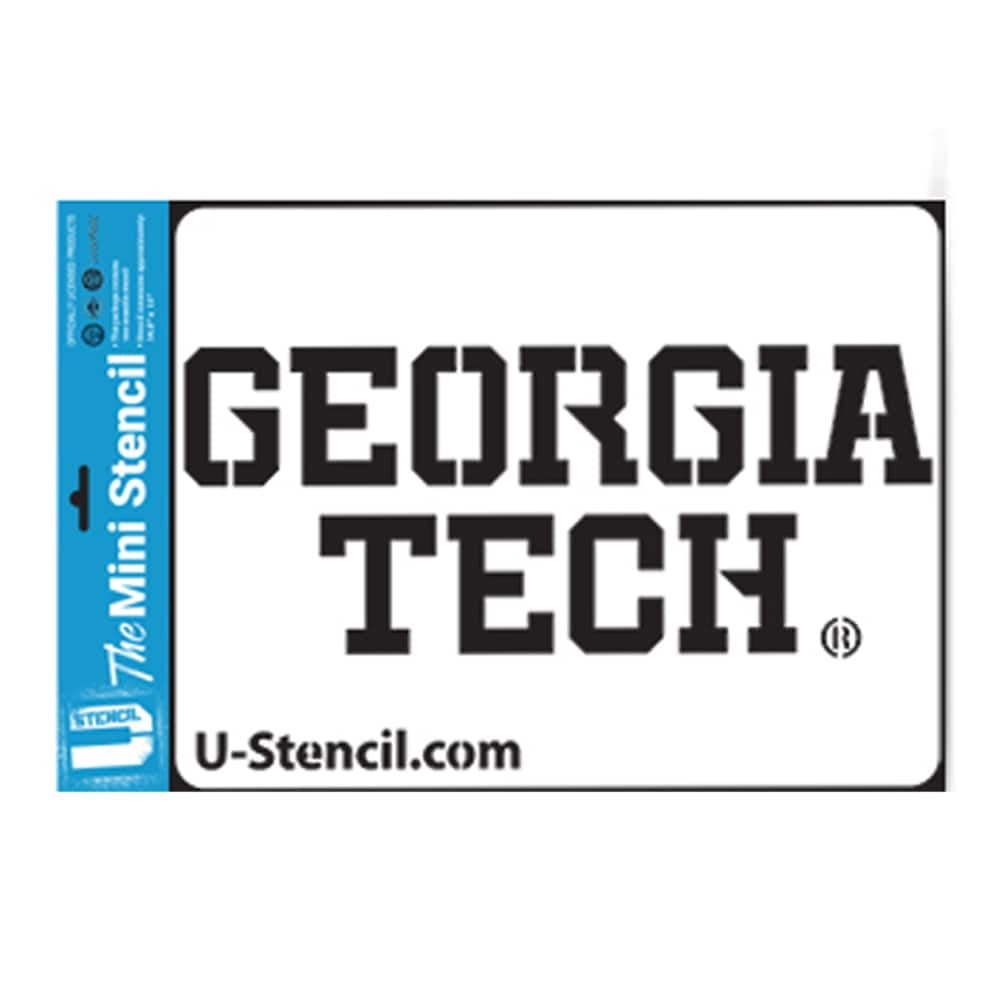 Georgia Tech Yellow Jackets 11" x 14.5" Mini Stencil Kit - Walmart.com