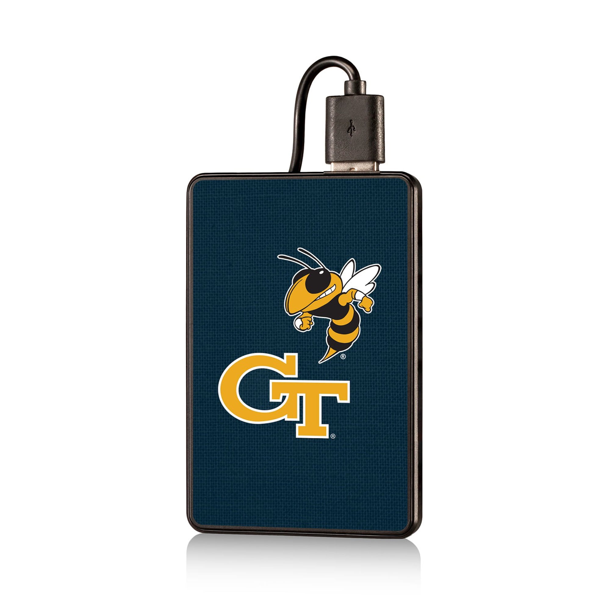 Georgia Tech Yellow Jackets 2500mAh Solid Design Credit Card Powerbank ...