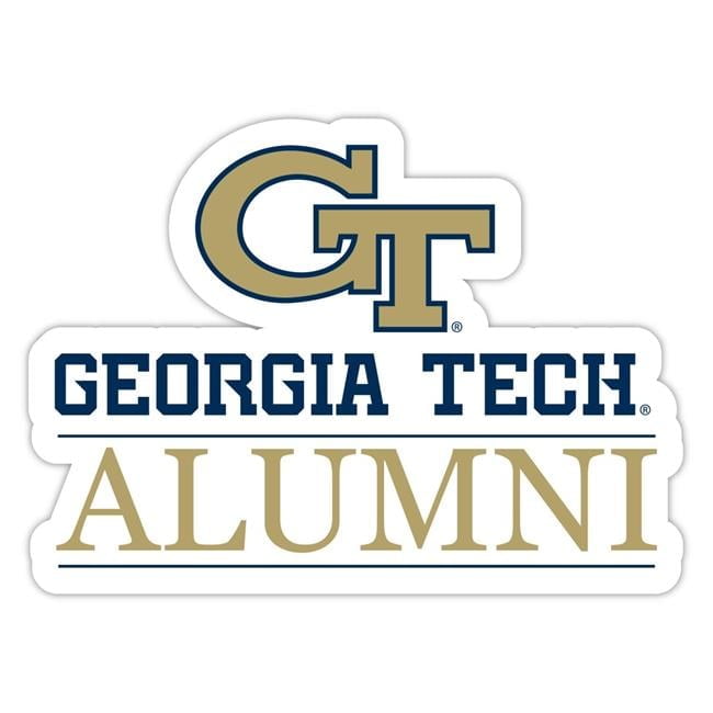 Georgia Tech Yellow Jackets 4 in. Laser Cut Alumni Vinyl Decal Sticker ...