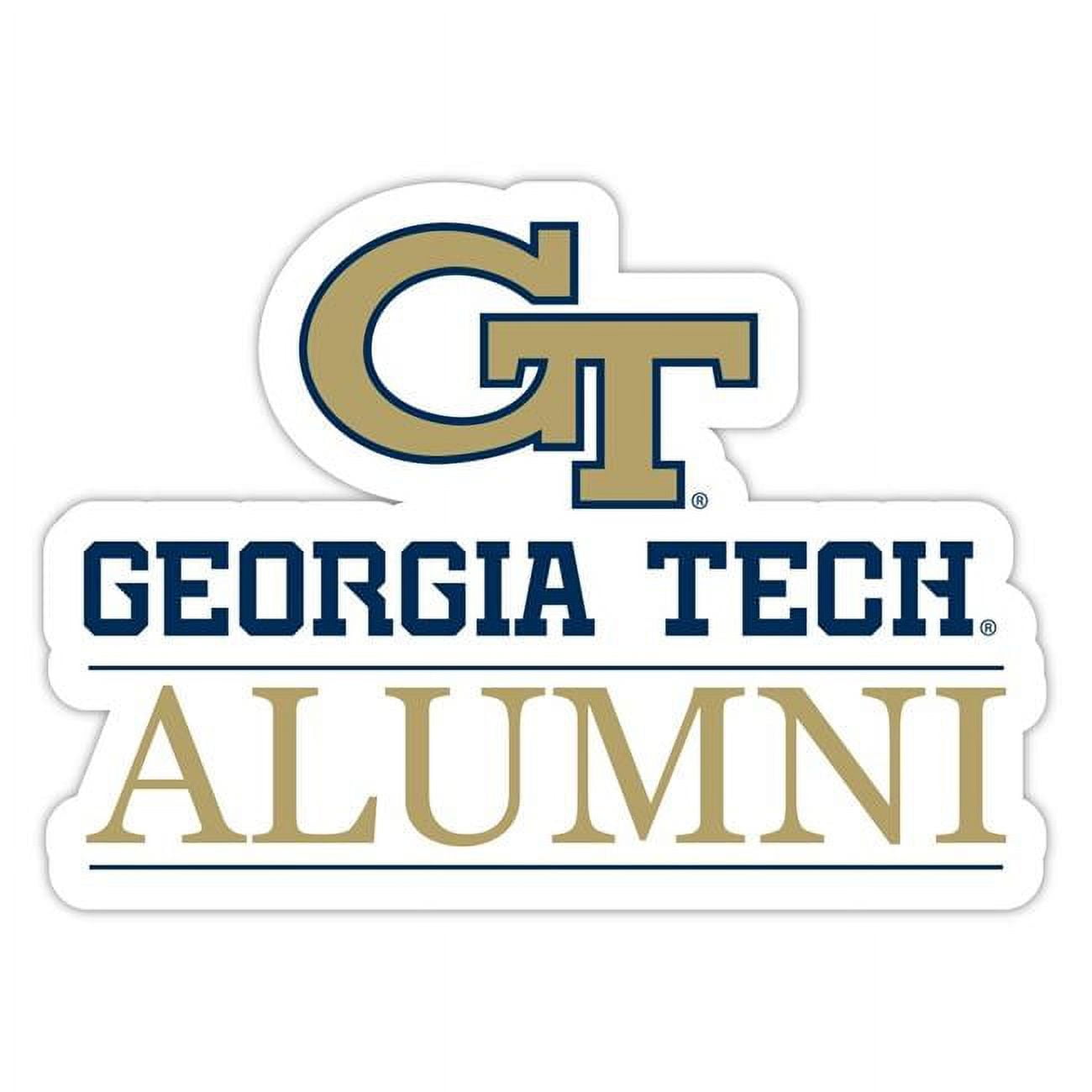 Georgia Tech Yellow Jackets 4 in. Laser Cut Alumni Vinyl Decal Sticker ...