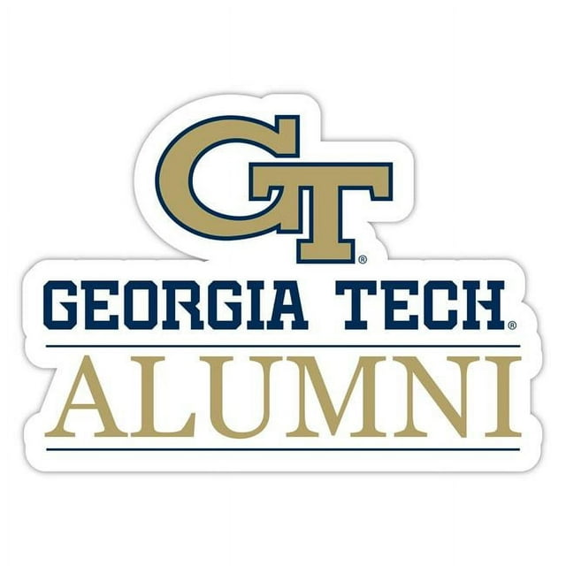 Georgia Tech Yellow Jackets 4 in. Laser Cut Alumni Vinyl Decal Sticker ...