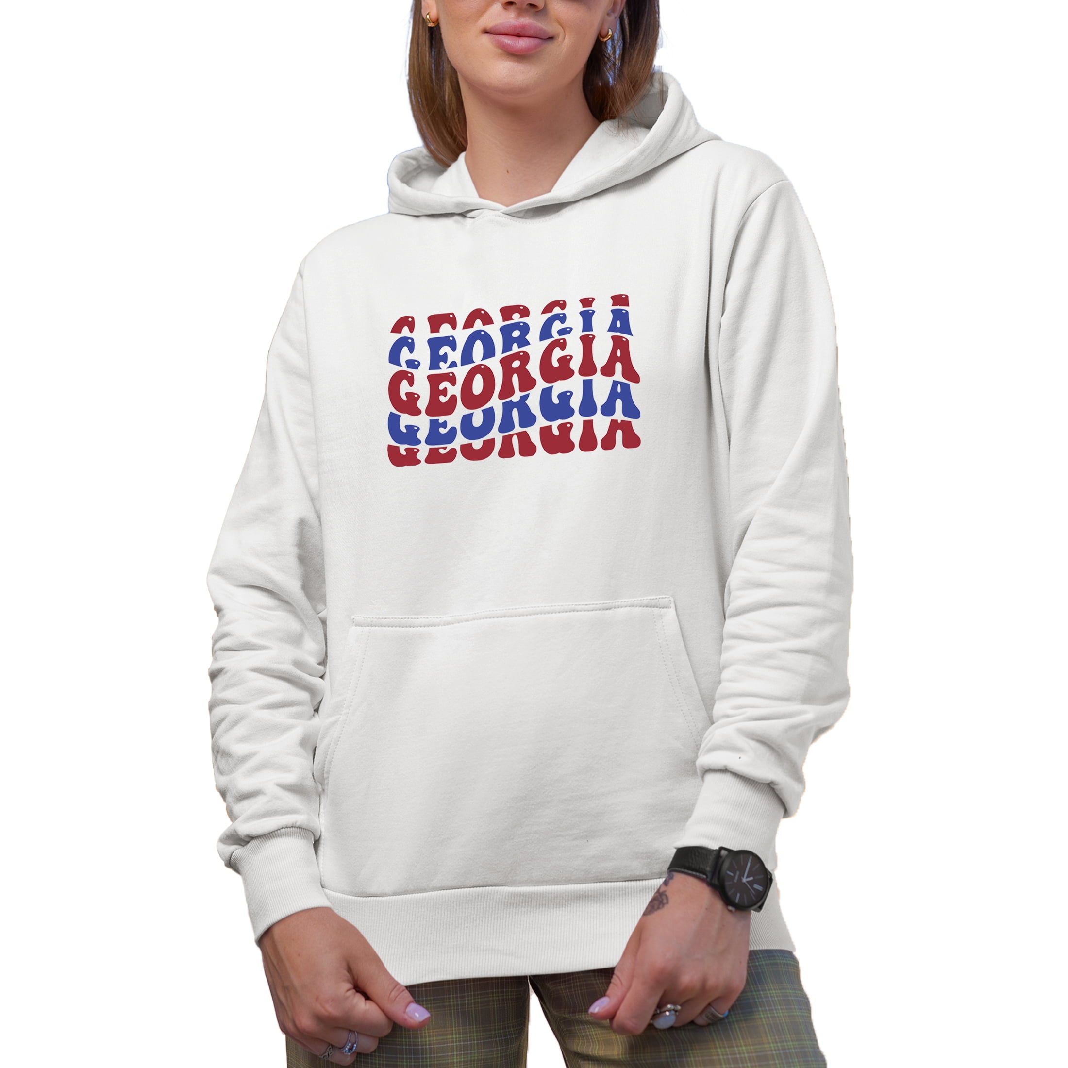 Georgia, USA State or Name of Country, Groovy Retro Wavy Text Merch ...