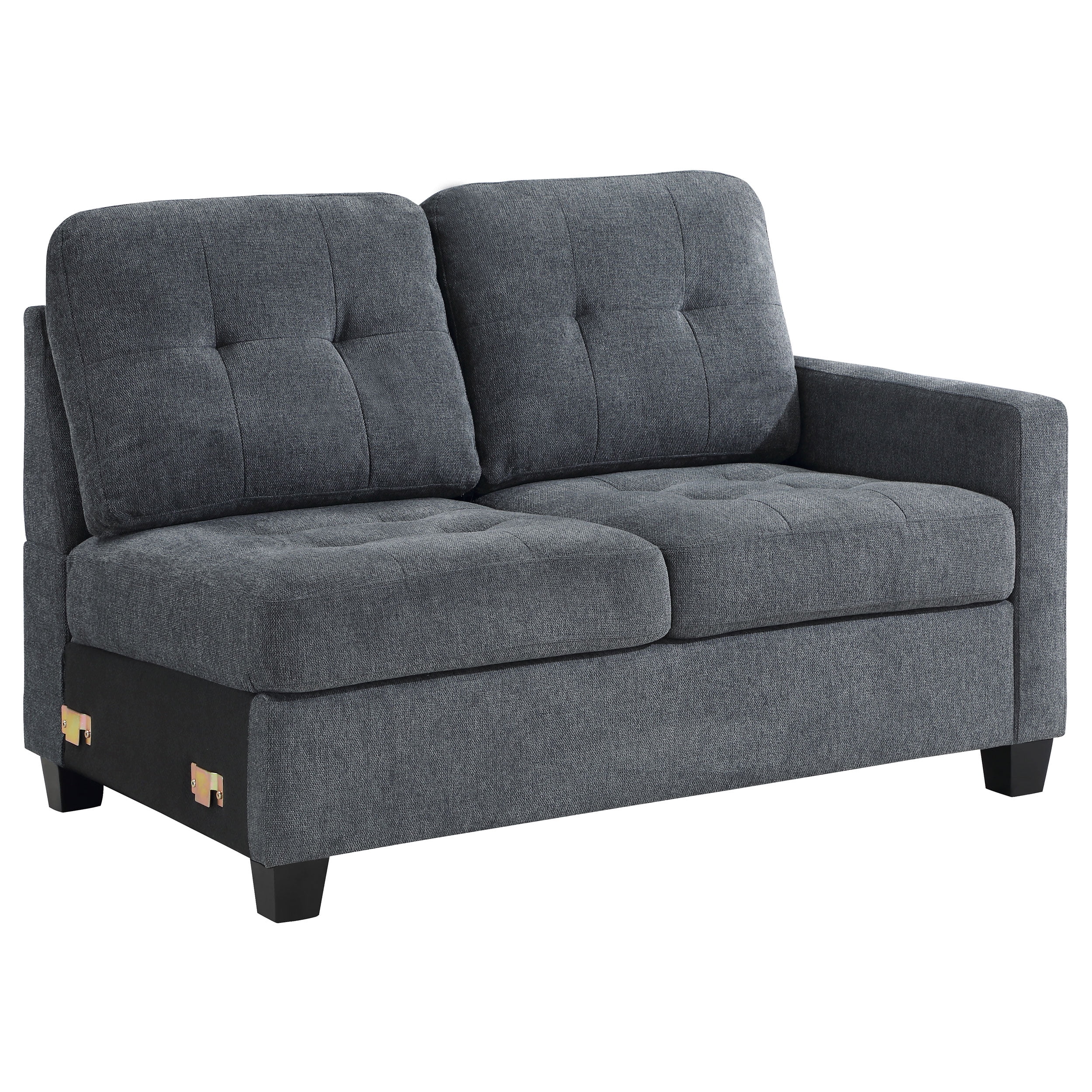 Georgina Upholstered RAF Chair Steel Grey - Walmart.com