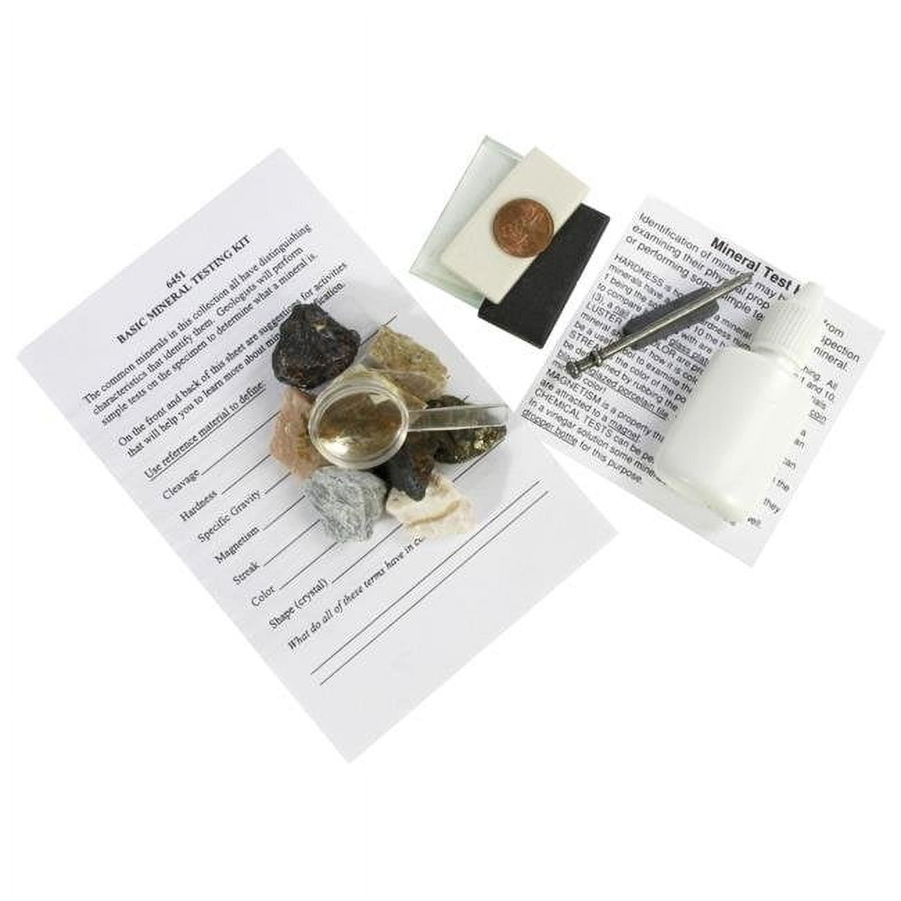 Geoscience Mineral Test Kit with 9 Minerals, 8 Accessories - Walmart.com