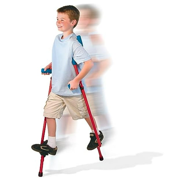 Geospace Adjustable Walkaroo Steel Stilts for Kids - Indoor/Outdoor ...