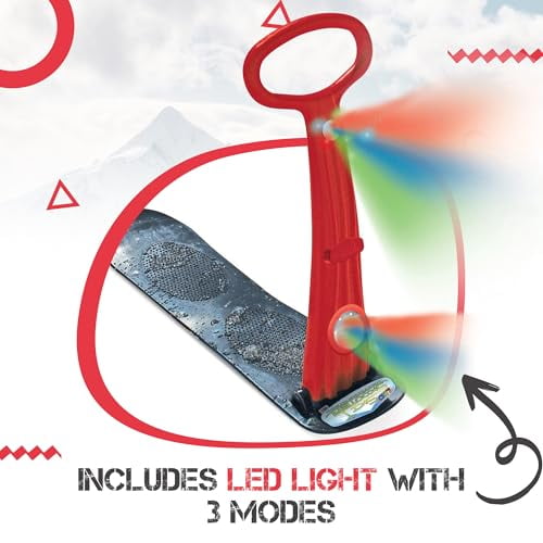 Geospace Winter Fun Foldable Snow Scooter, Ski Skate, Ski Skooter, Snow ...