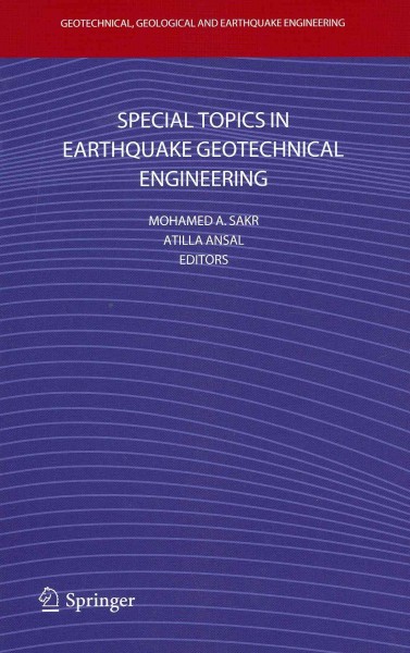Pre-Owned Geotechnical, Geological and Earthquake Engineering: Special ...