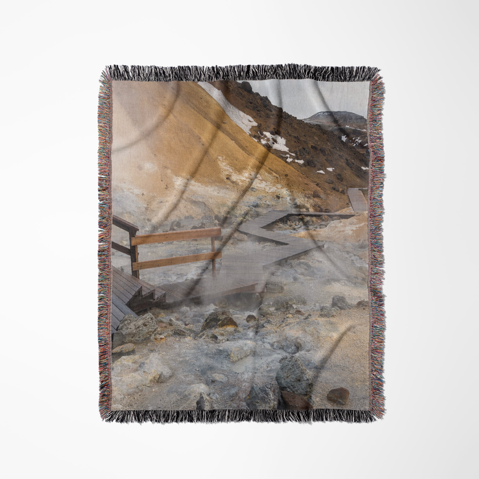 Geothermal Area Seltun Heated By Volcano, Reykjanes, Iceland 01, Woven ...